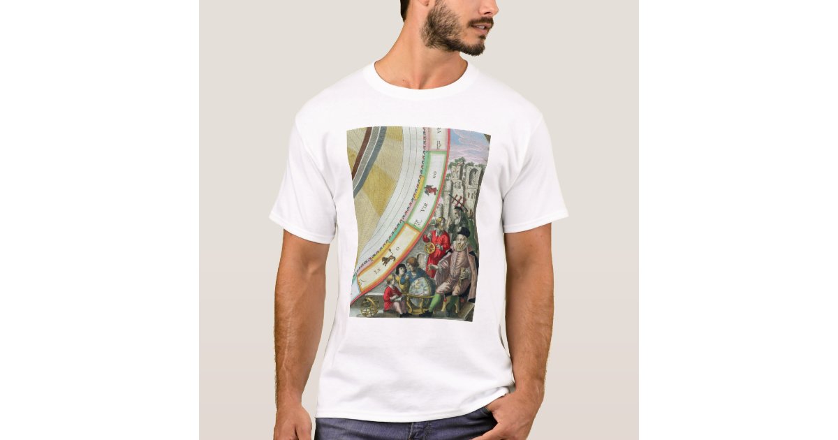 Tycho Brahe , detail from a map showing his T-Shirt | Zazzle