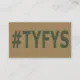 #TYFYS Business Cards | Zazzle