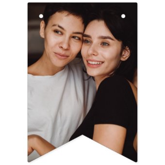 Tying The Knot Photo LGBTQ Bunting Flags | Zazzle