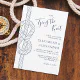 Tying The Knot Rope Nautical Wedding Invitation | Zazzle