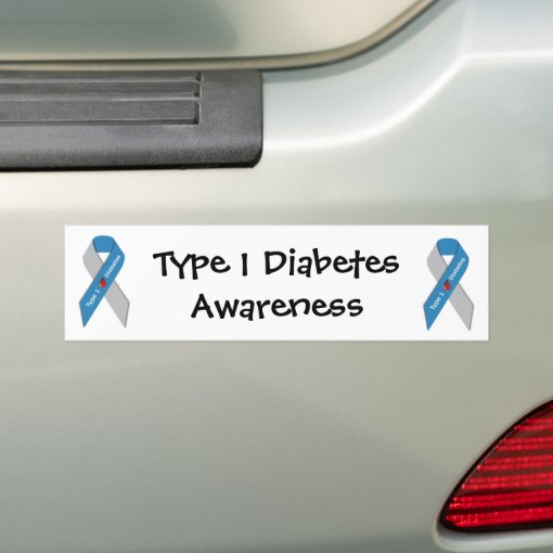 Type 1 Diabetes Awareness Bumper Sticker | Zazzle