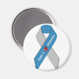 Type 1 Diabetes Awareness Ribbon Magnet | Zazzle