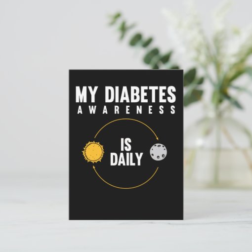 Type 1 Diabetes Awareness T1D Diabetic Postcard | Zazzle