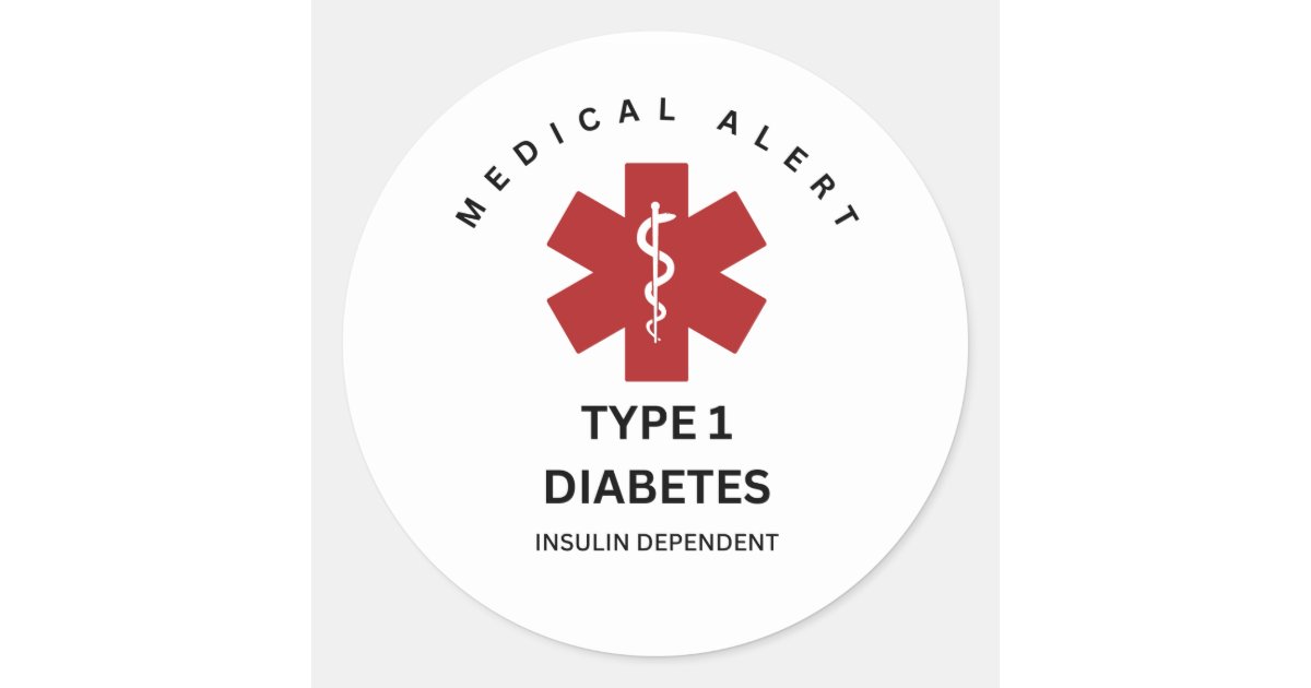 TYPE 1 DIABETES STICKERS | Zazzle