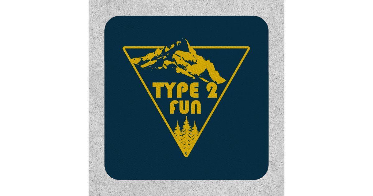 Type 2 Fun Mountains Patch | Zazzle