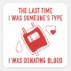 Type Donating Blood Square Sticker | Zazzle