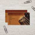 Typewriter Business Card | Zazzle