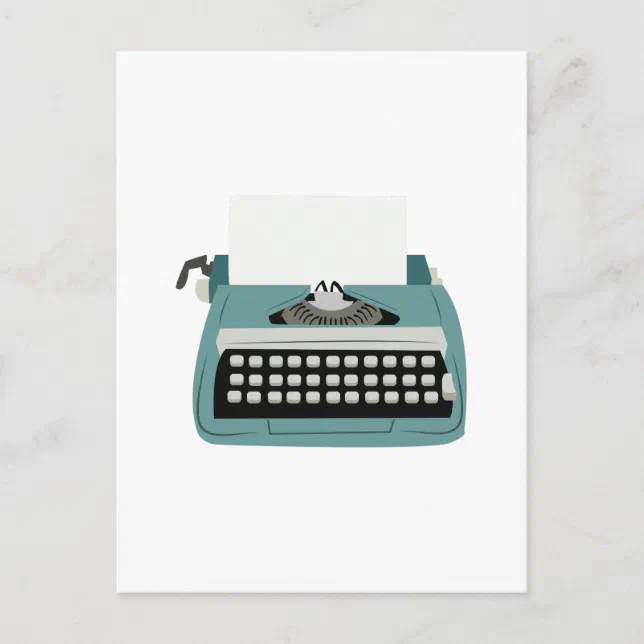 Typewriter Postcard | Zazzle
