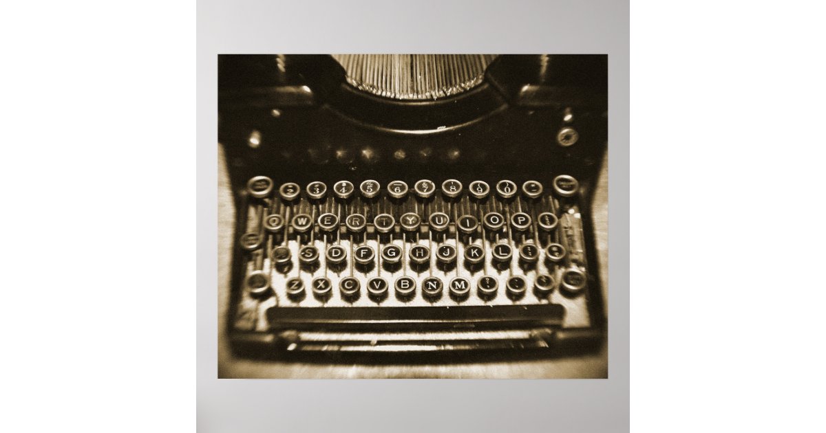 Typewriter Poster | Zazzle
