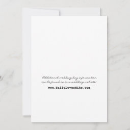 Typewriter Wedding Invitation | Zazzle