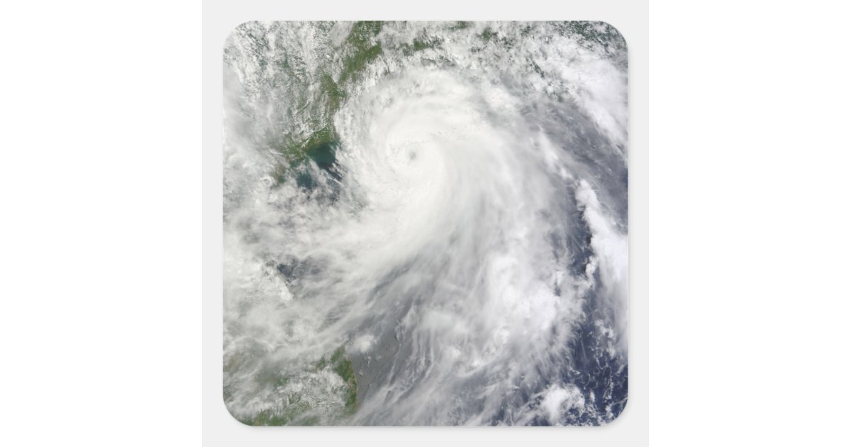 Typhoon Chanthu Square Sticker | Zazzle