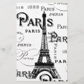 Typography Calligraphy Paris France Eiffel Tower | Zazzle