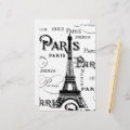 Typography Calligraphy Paris France Eiffel Tower | Zazzle
