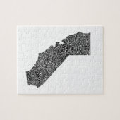 Typography map of California Jigsaw Puzzle | Zazzle