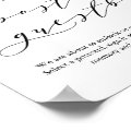 Typography postcard guest book wedding sign | Zazzle