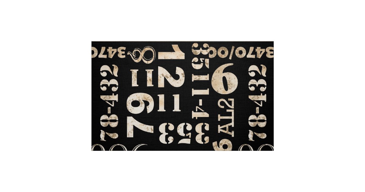 Typography Upholstery Fabric | Zazzle