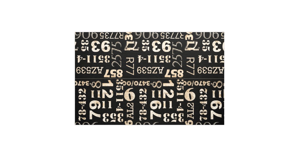 Typography Upholstery Fabric | Zazzle