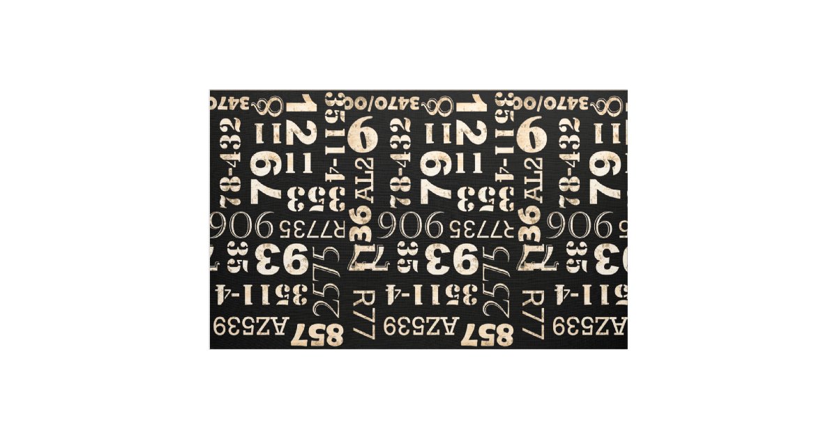 Typography Upholstery Fabric | Zazzle
