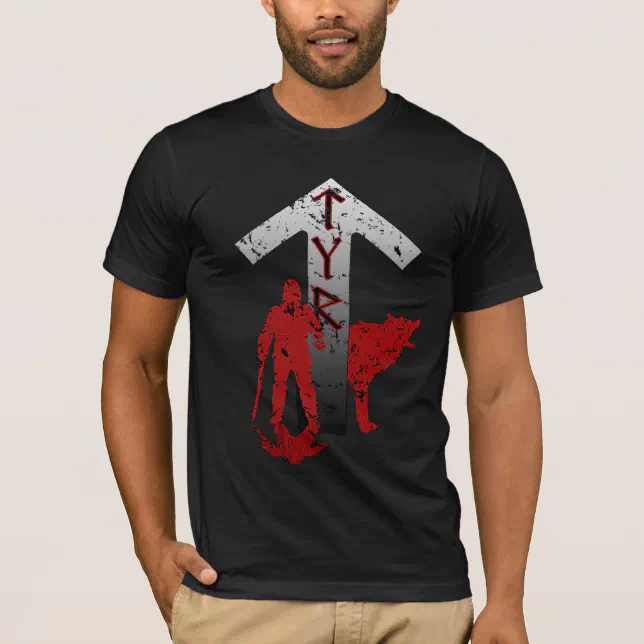 Tyr and Fenrir Rune Shirt | Zazzle