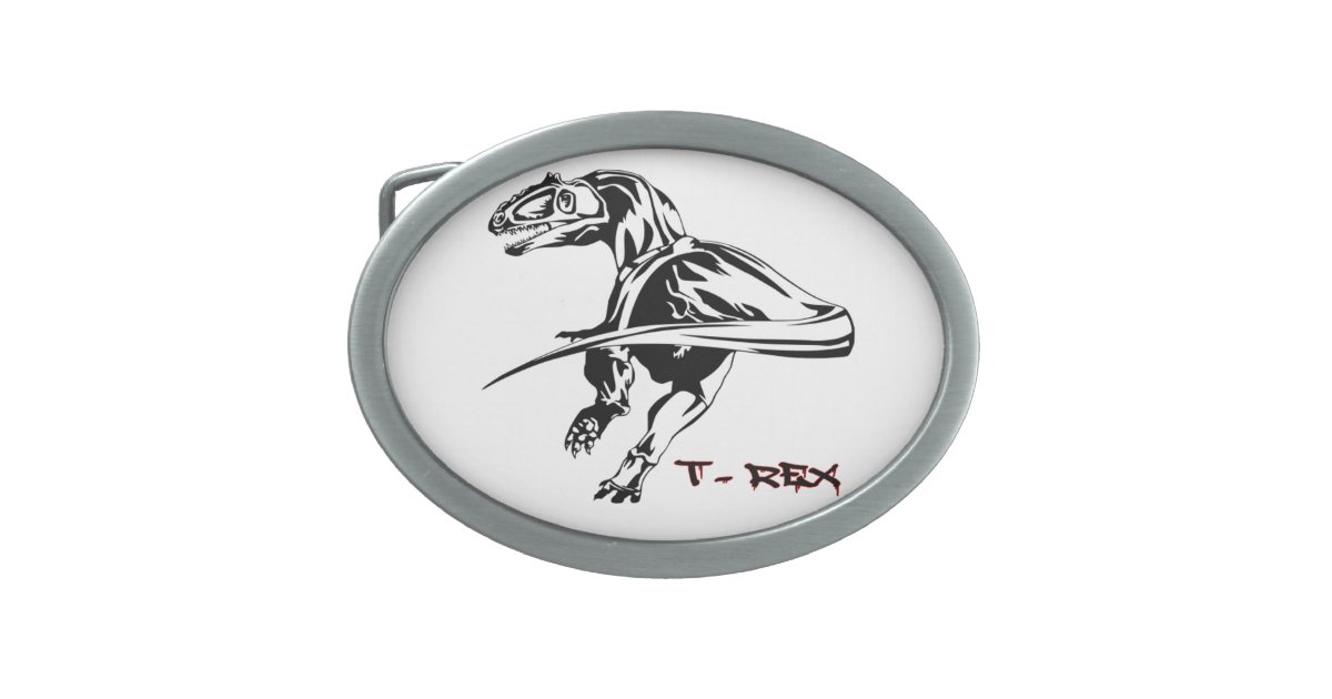 Tyrannosaurus rex Dinosaur Belt Buckle | Zazzle