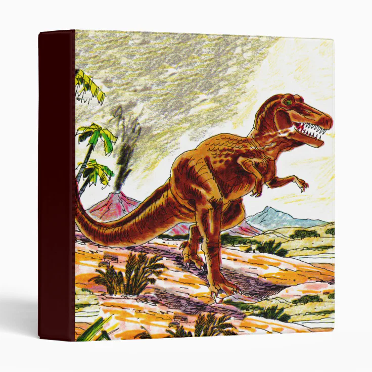Tyrannosaurus Rex Dinosaur Binder | Zazzle