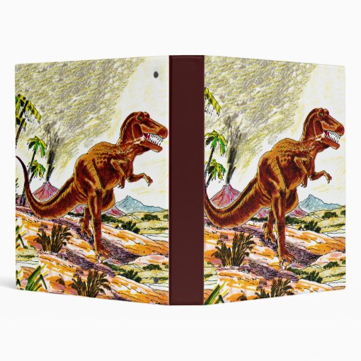 Tyrannosaurus Rex Dinosaur Binder | Zazzle