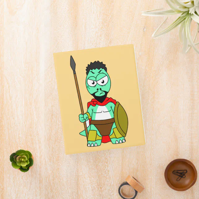Tyrannosaurus Rex Dressed As Leonidas. Mini Binder | Zazzle