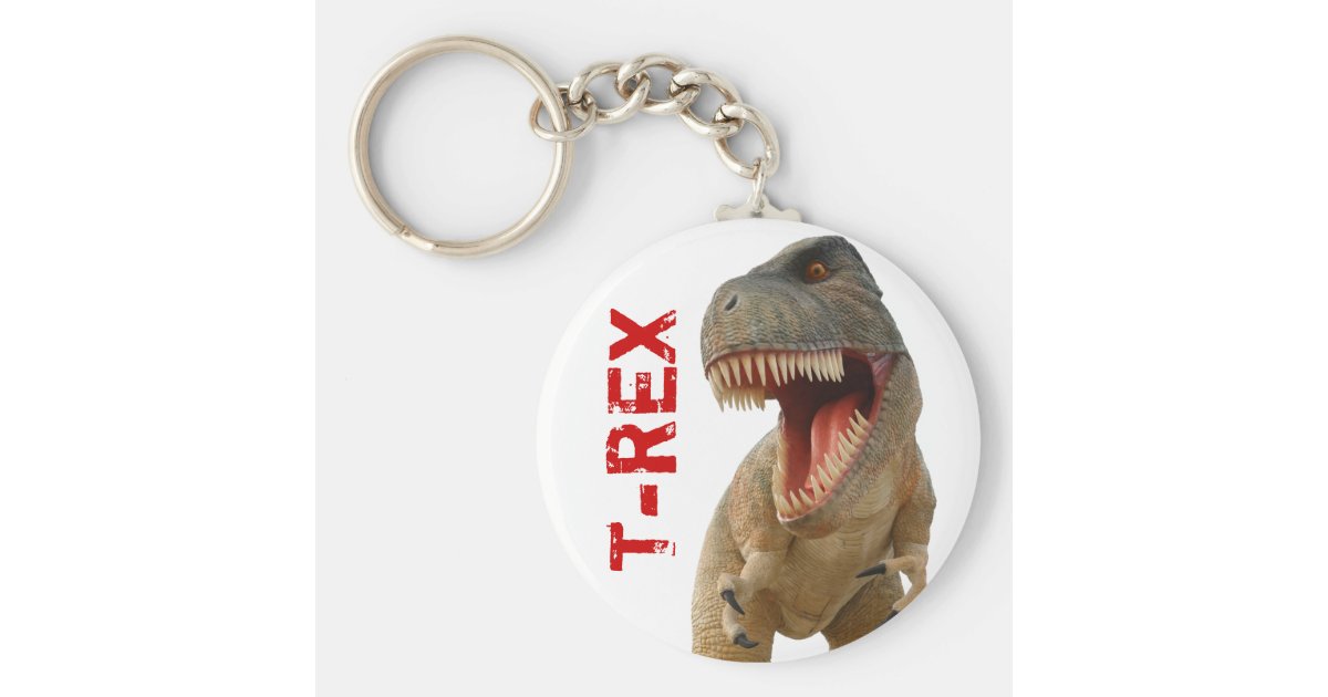 Tyrannosaurus Rex Keychain | Zazzle.com