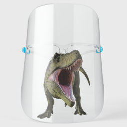 Tyrannosaurus T-Rex Dinosaur Face Shield | Zazzle