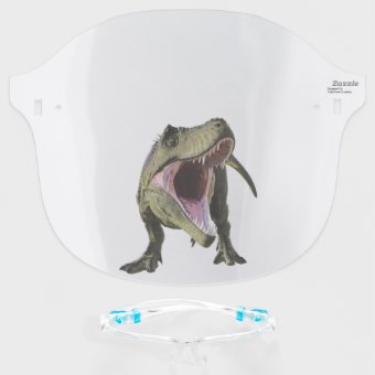 Tyrannosaurus T-Rex Dinosaur Face Shield | Zazzle