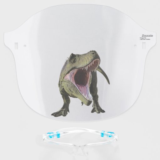 Tyrannosaurus T-Rex Dinosaur Face Shield | Zazzle