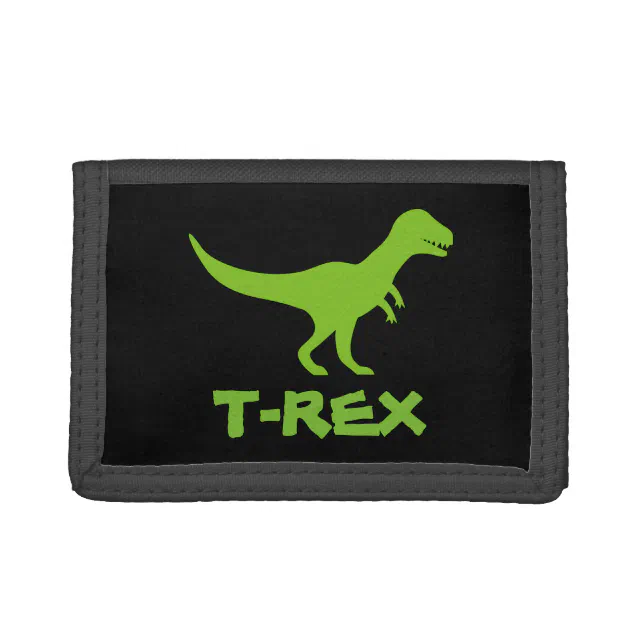 Tyrannosaurus T Rex dinosaur money wallet for boys | Zazzle
