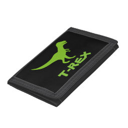 Tyrannosaurus T Rex dinosaur money wallet for boys | Zazzle