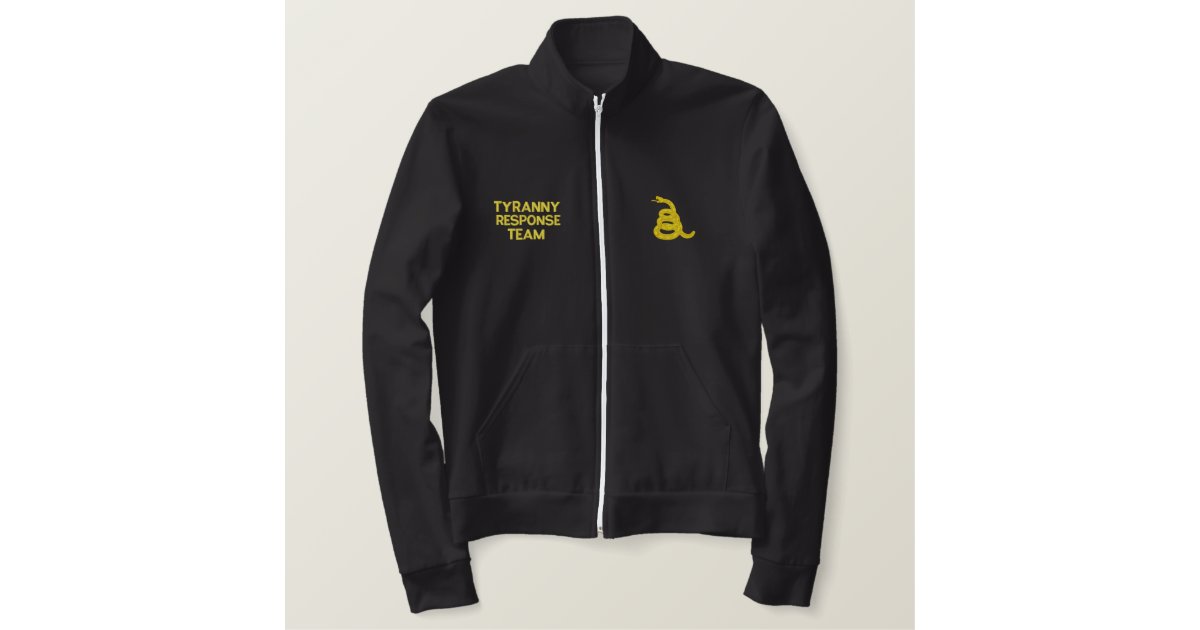 Tyranny Response Team Embroidered Fleece Jacket | Zazzle