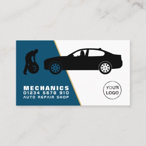Tyre Change, Auto Mechanic & Repairs Business Card | Zazzle