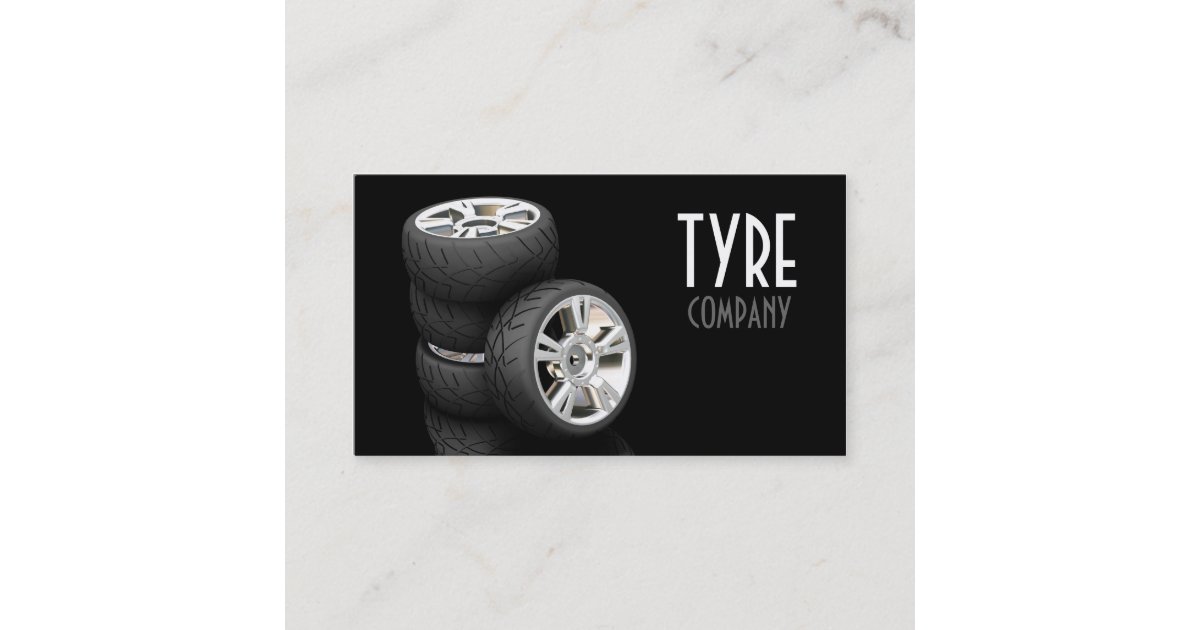 Tyre Company Business Card | Zazzle.com