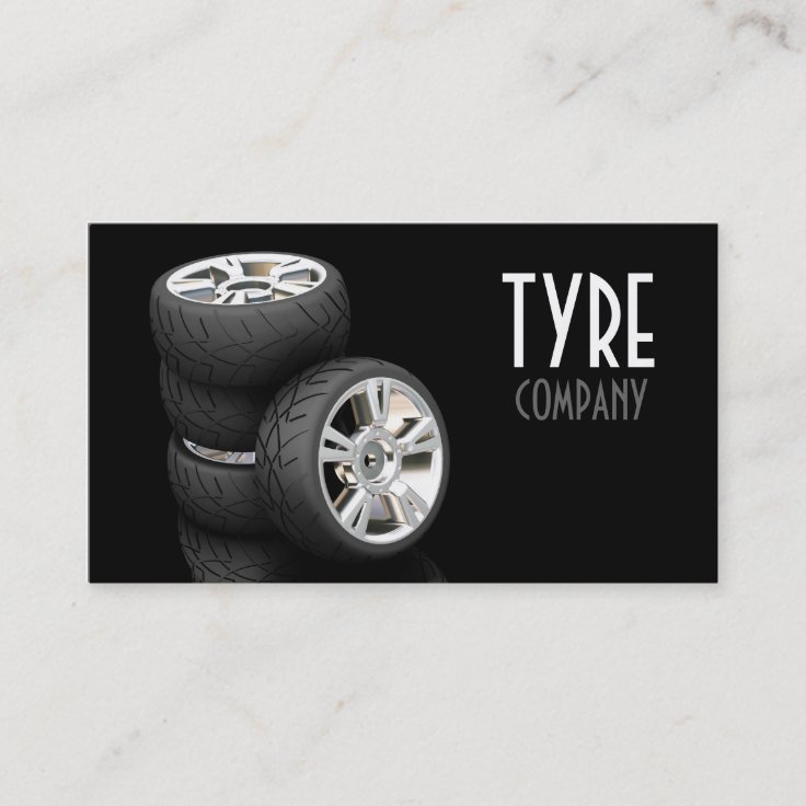 Tyre Company Business Card | Zazzle