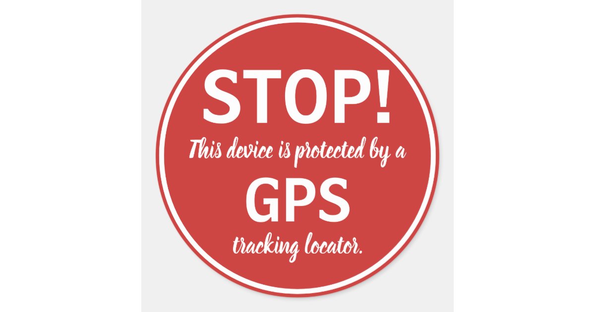 U-pick Color/ GPS Tracking Locator Sticker | Zazzle