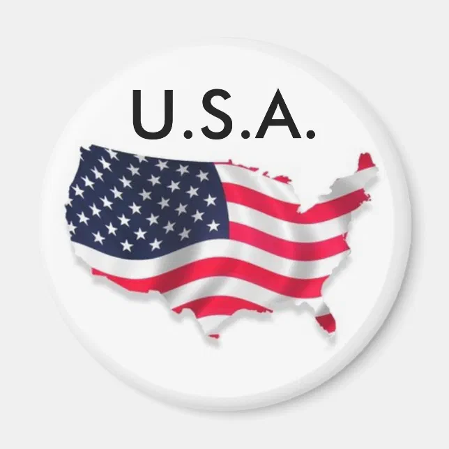 U.S.A. Fridge Magnet | Zazzle