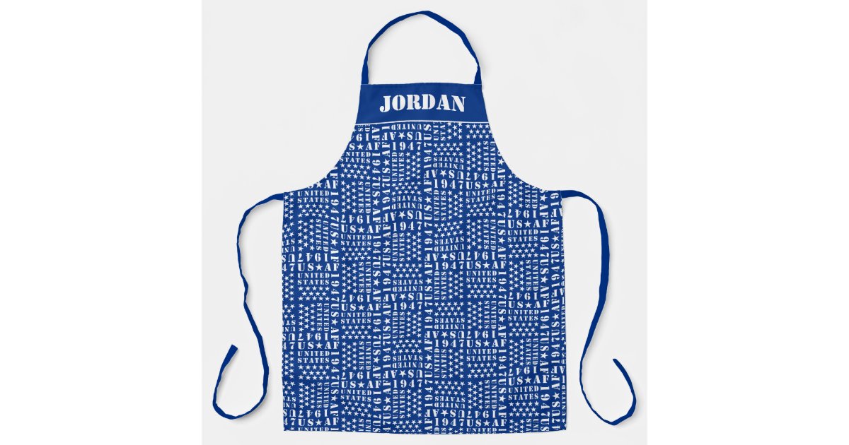 U.S. Air Force Blue Star Pattern Apron | Zazzle