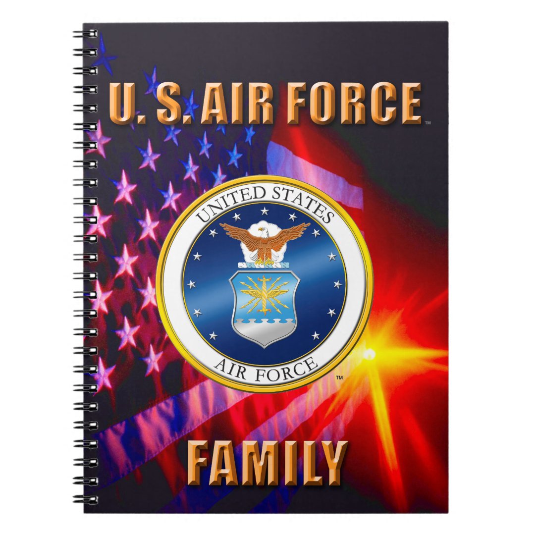 U.S. Air Force Family Spiral Photo Notebook | Zazzle