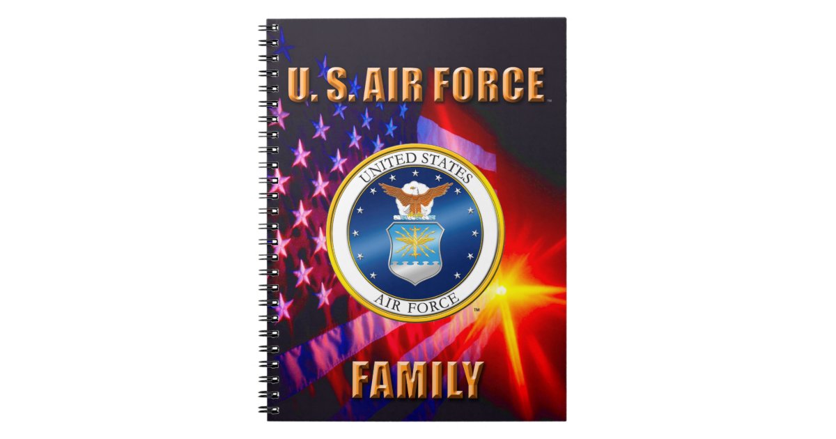 U.S. Air Force Family Spiral Photo Notebook | Zazzle