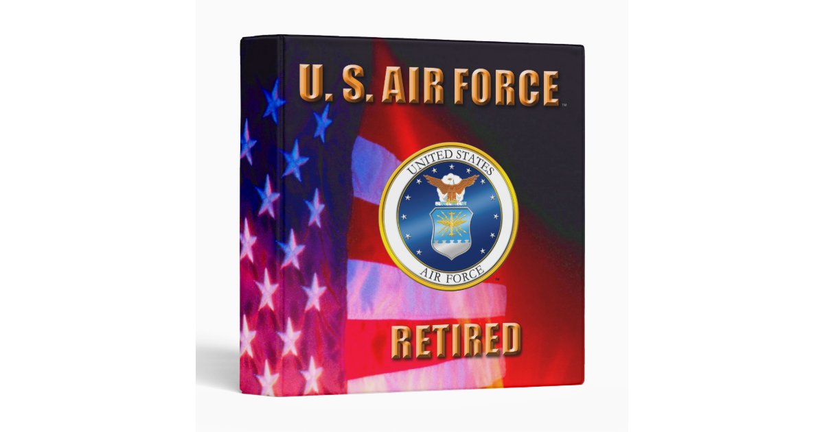 U.S. Air Force Retired Binder | Zazzle