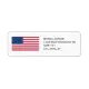 U.S. American Flag Custom Personalized Label | Zazzle