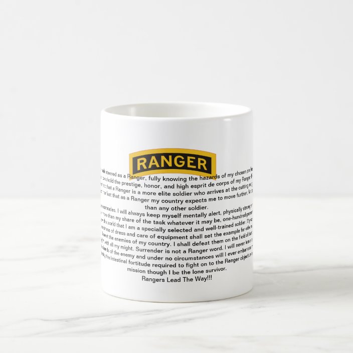 U.S. Army Ranger Creed Coffee Mug | Zazzle.com