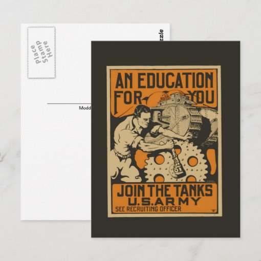 U.S. Army Recruiting Postcard | Zazzle