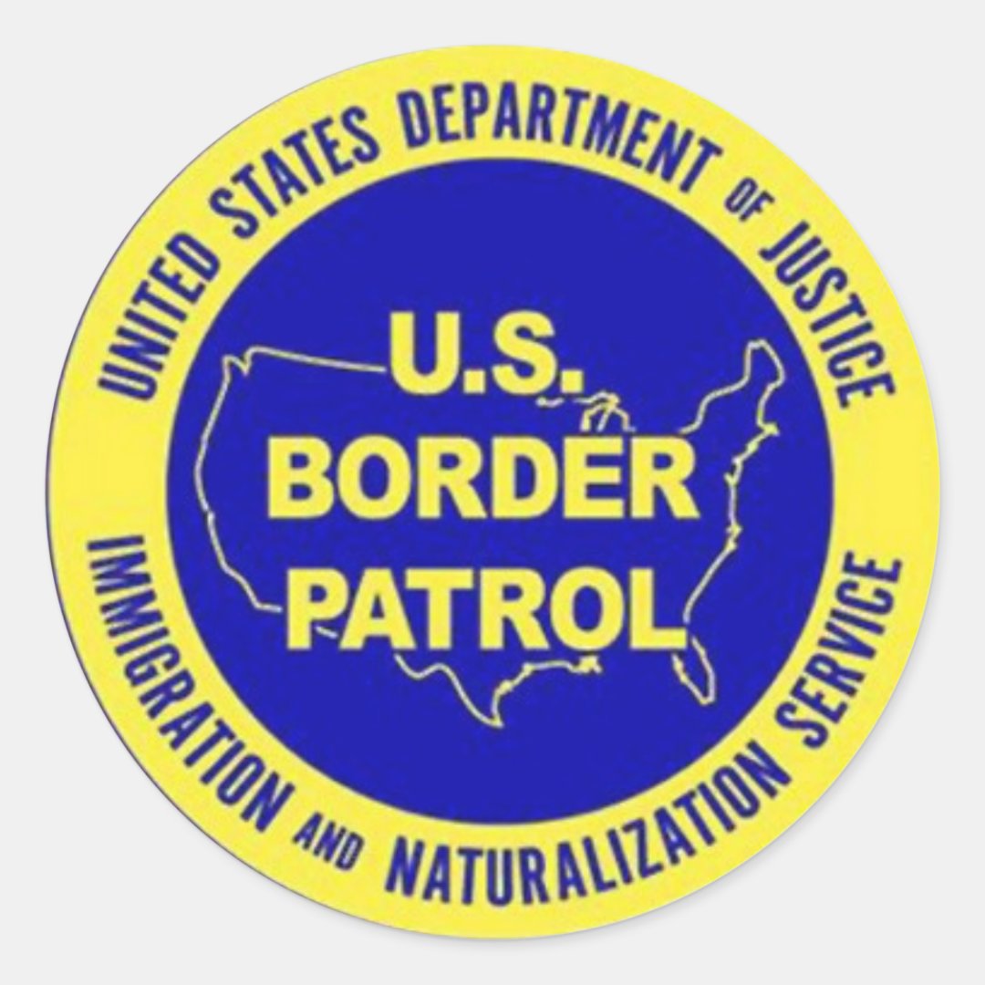 U.S. Border Patrol Badge Classic Round Sticker | Zazzle