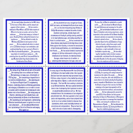 U.S. Declaration of Independence Pocket Pamphlet | Zazzle