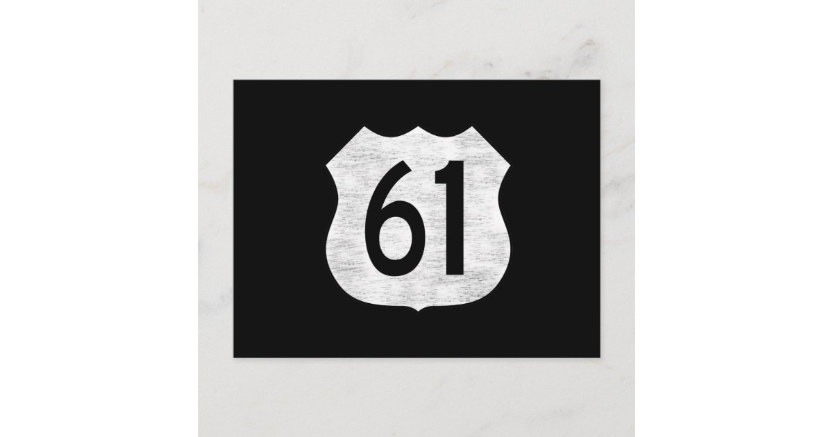 U.S. Highway 61 Route Sign Postcard | Zazzle