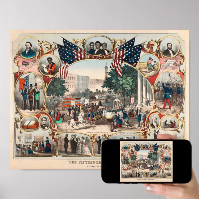 U.S. History: The Fifteenth Amendment Poster | Zazzle